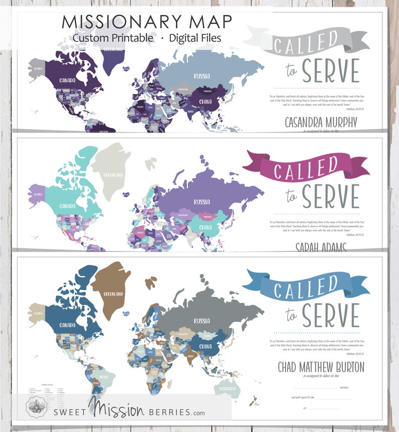 LDS Mission Call Map, Mission Call Opening, Called to Serve Mission Map ...