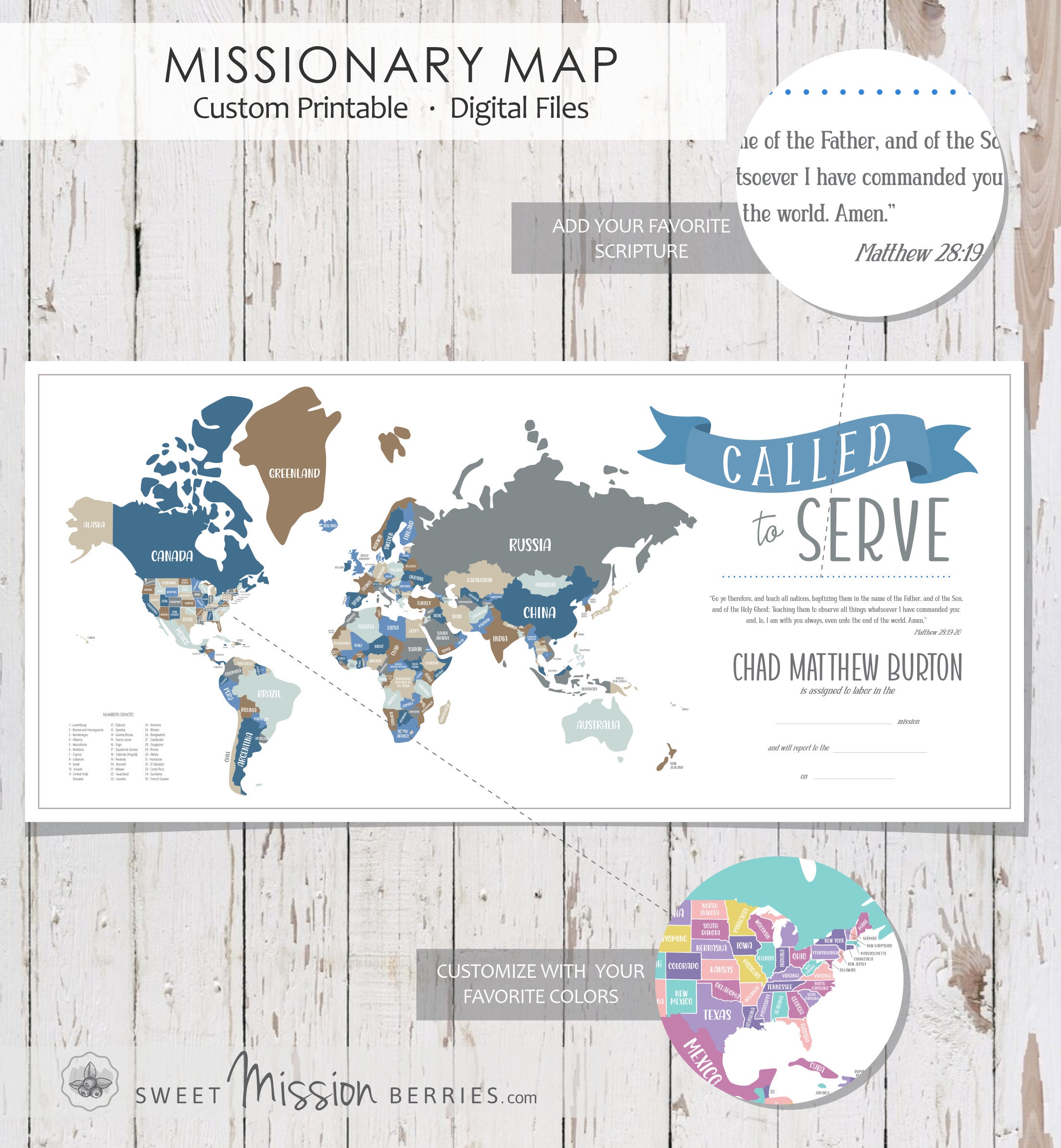 LDS Mission Call Map, Mission Call Opening, Called to Serve Mission Map ...