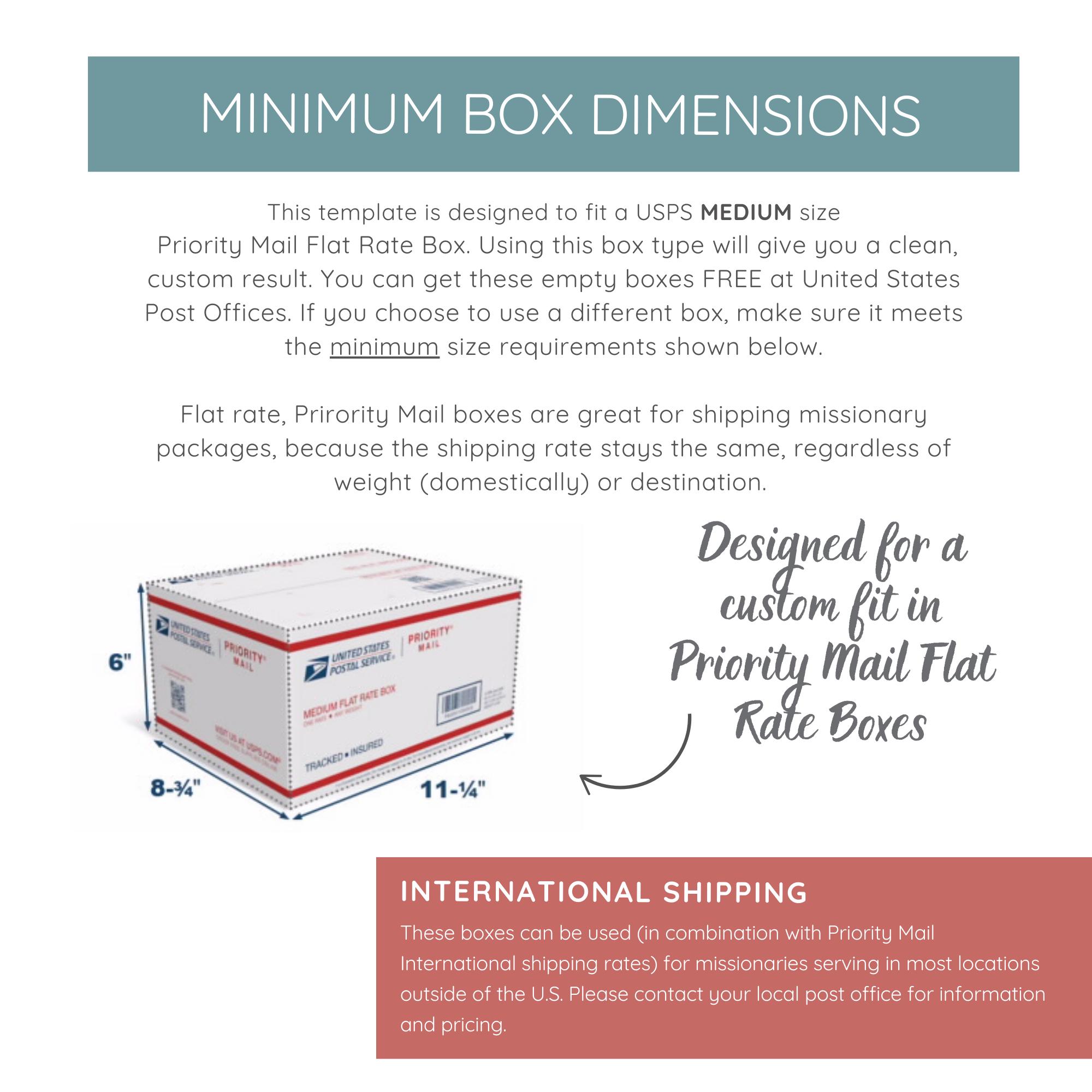 LDS Missionary Easter Care Package Kit | USPS Flat Rate Box Decor ...