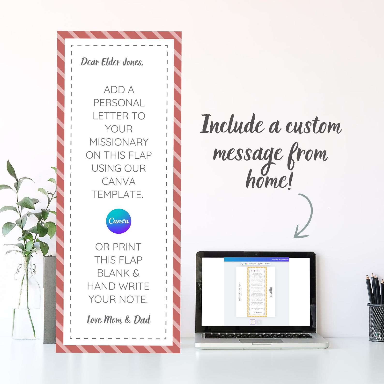 LDS Missionary Easter Care Package Kit, Easter Shipping Box Flap Design ...