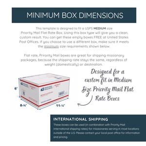 LDS Missionary Care Package, Christmas Missionary Box, Printable ...