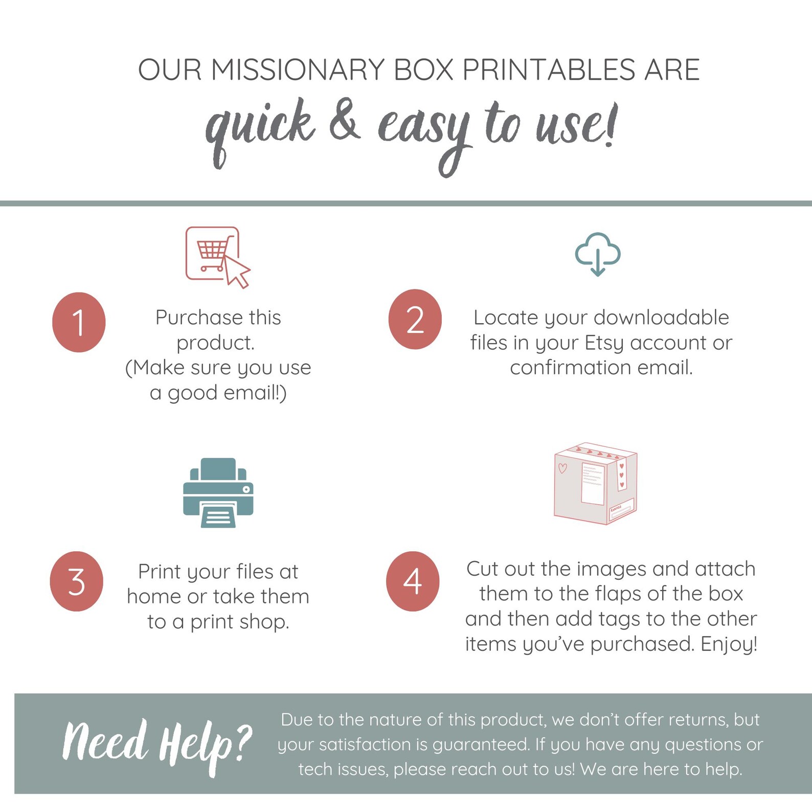 LDS Missionary Easter Care Package Kit, Easter Shipping Box Flap Design ...