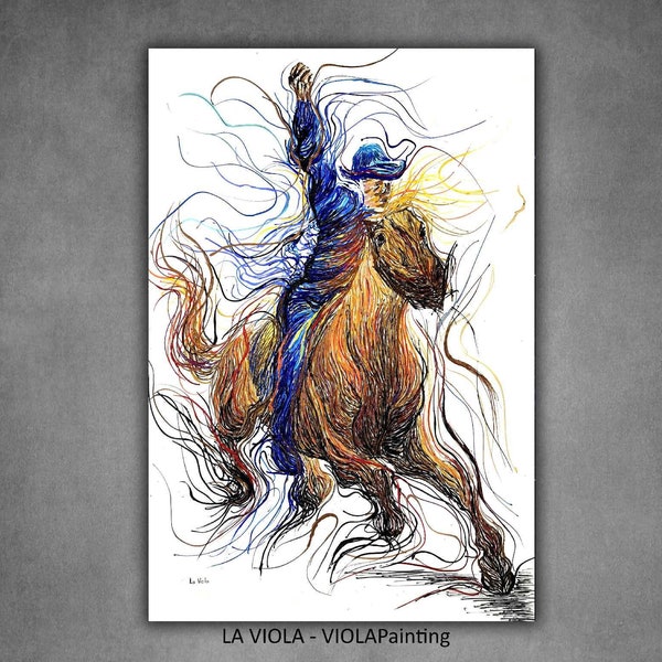 Rodeo Artwork - Etsy