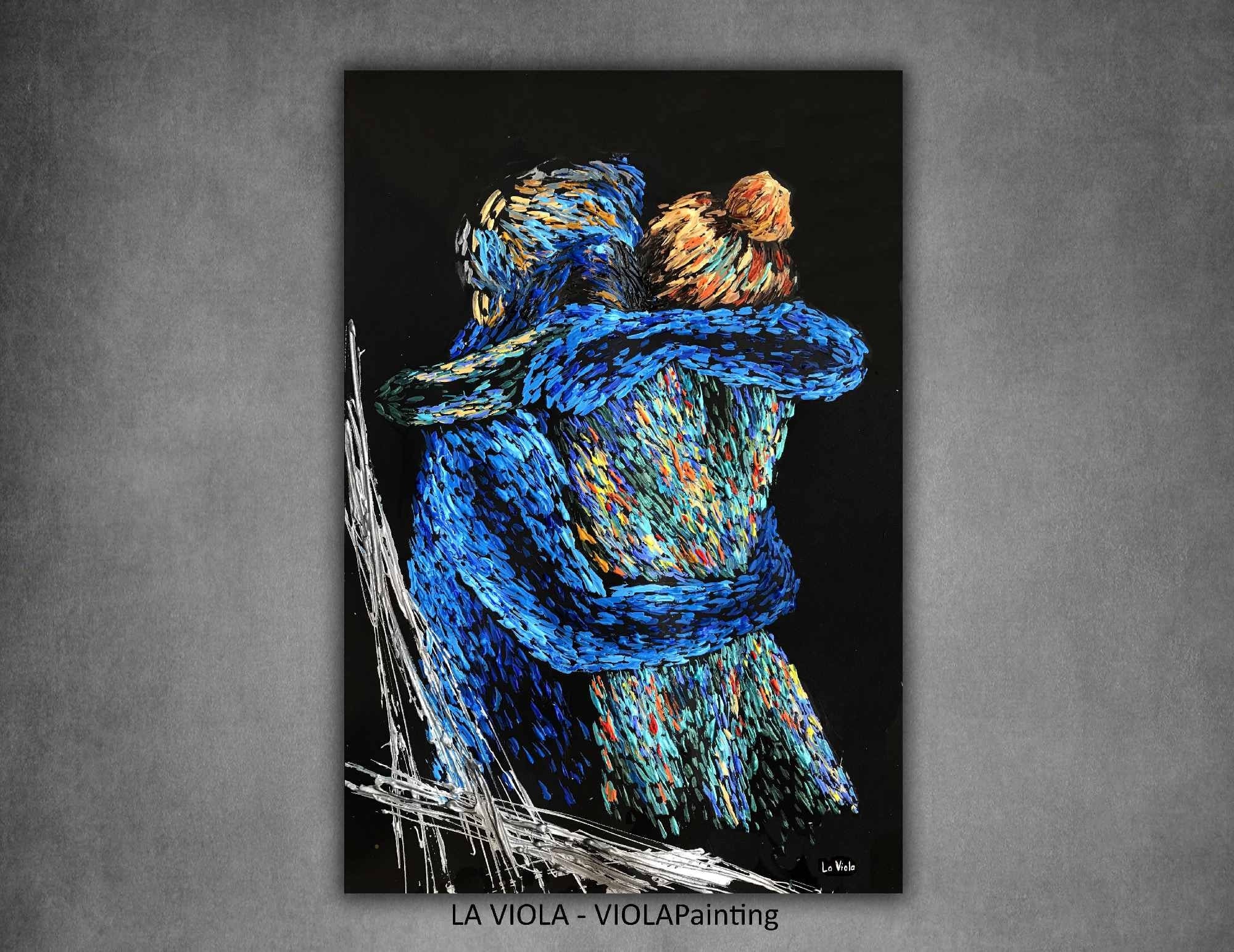 Abstract Romantic Paintings Of Couples