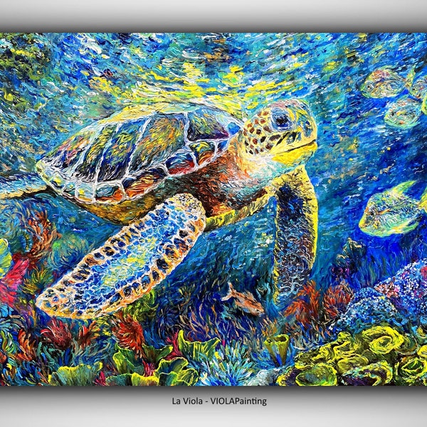 Sea Life Canvas Wall Art - Etsy