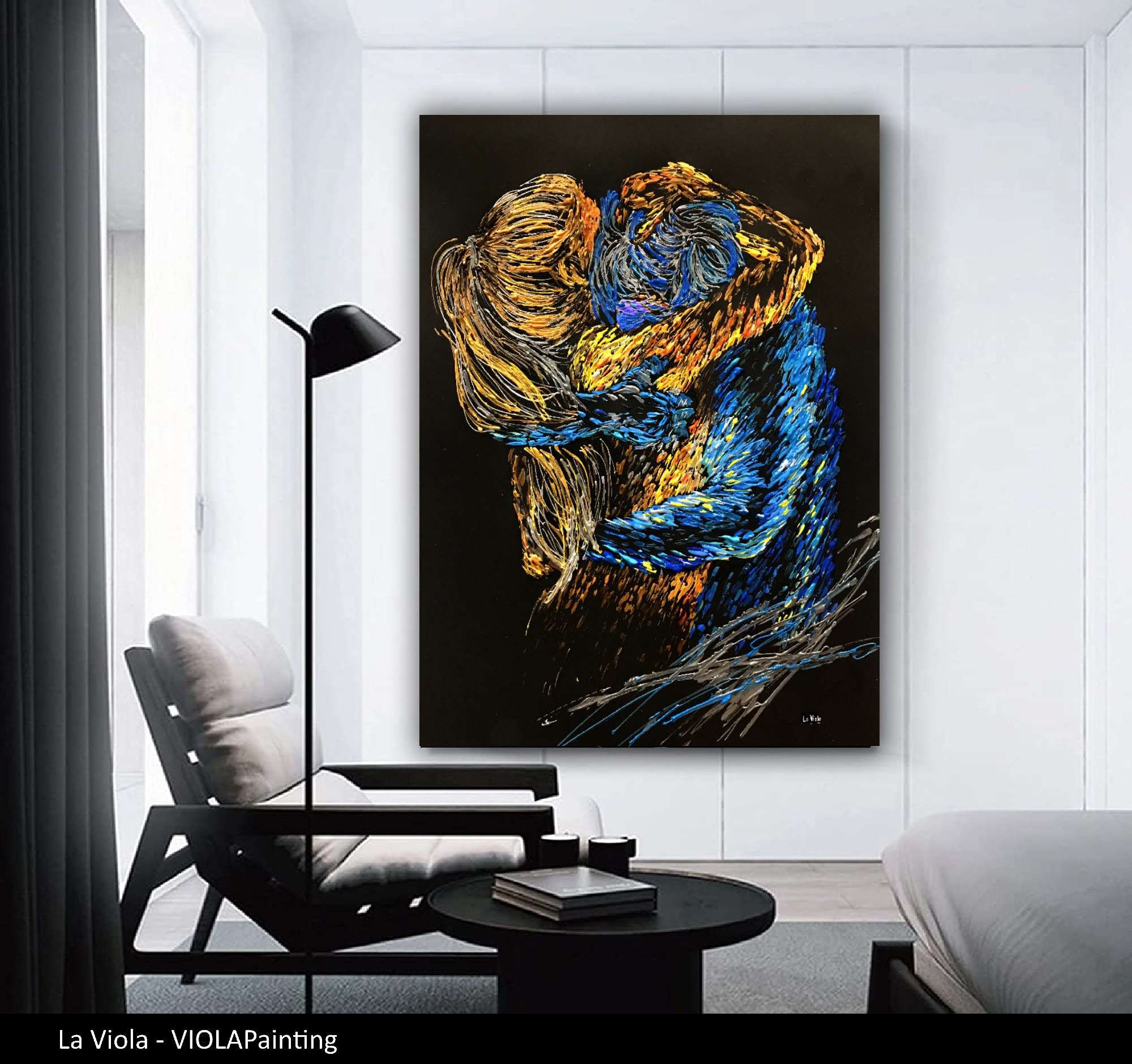 Abstract Romantic Paintings Of Couples