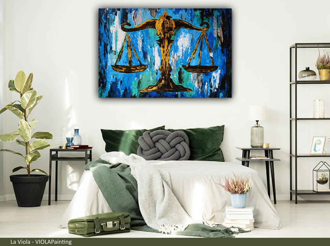 Law Office Decor, Law Office Print, Lawyer Canvas Wall Art Scale of ...
