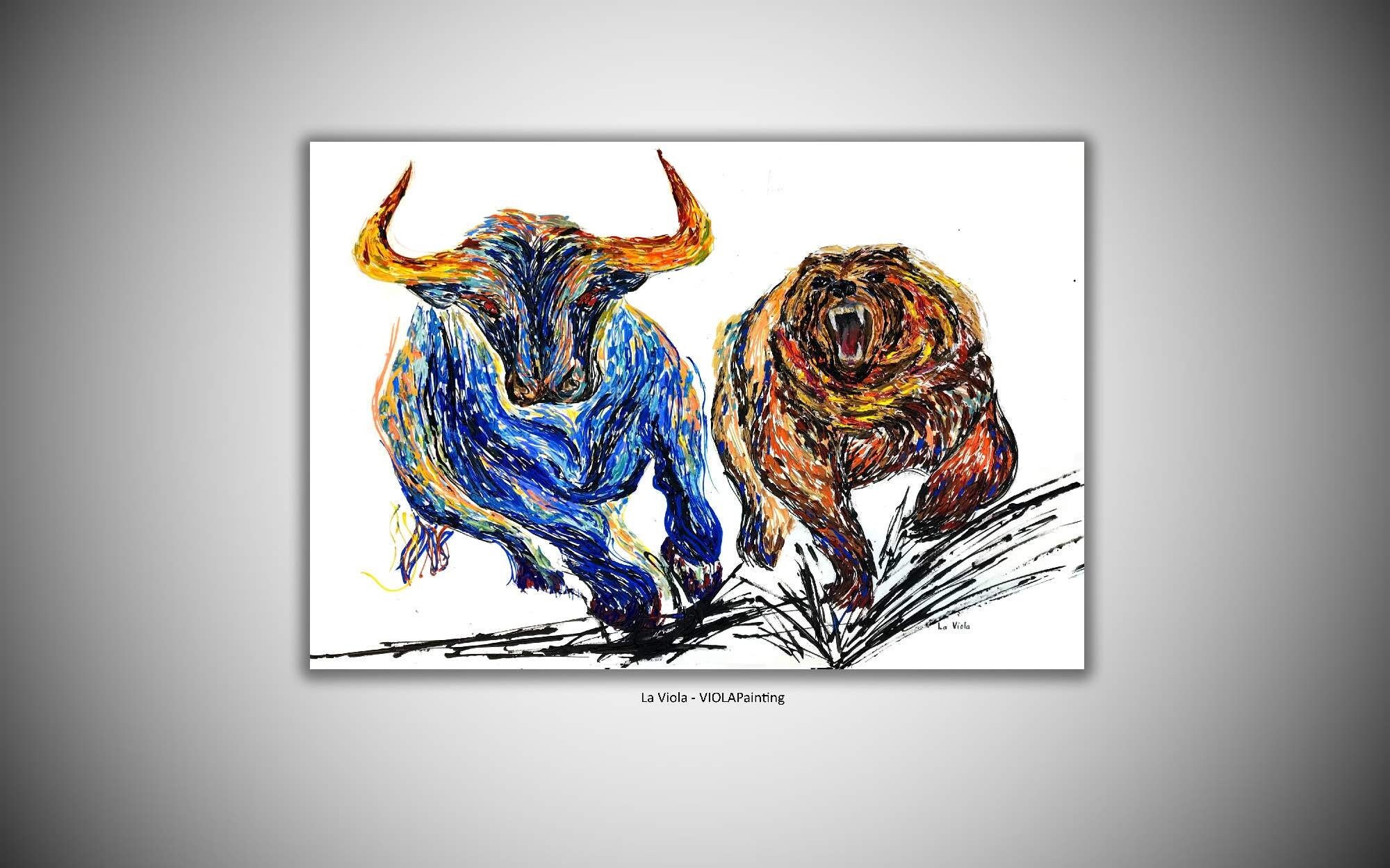 Stock Exchange Bull Drawing