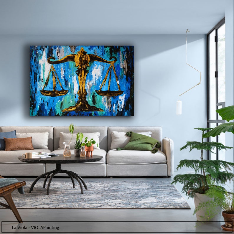 Law Office Decor, Law Office Print, Lawyer Canvas Wall Art Scale of ...