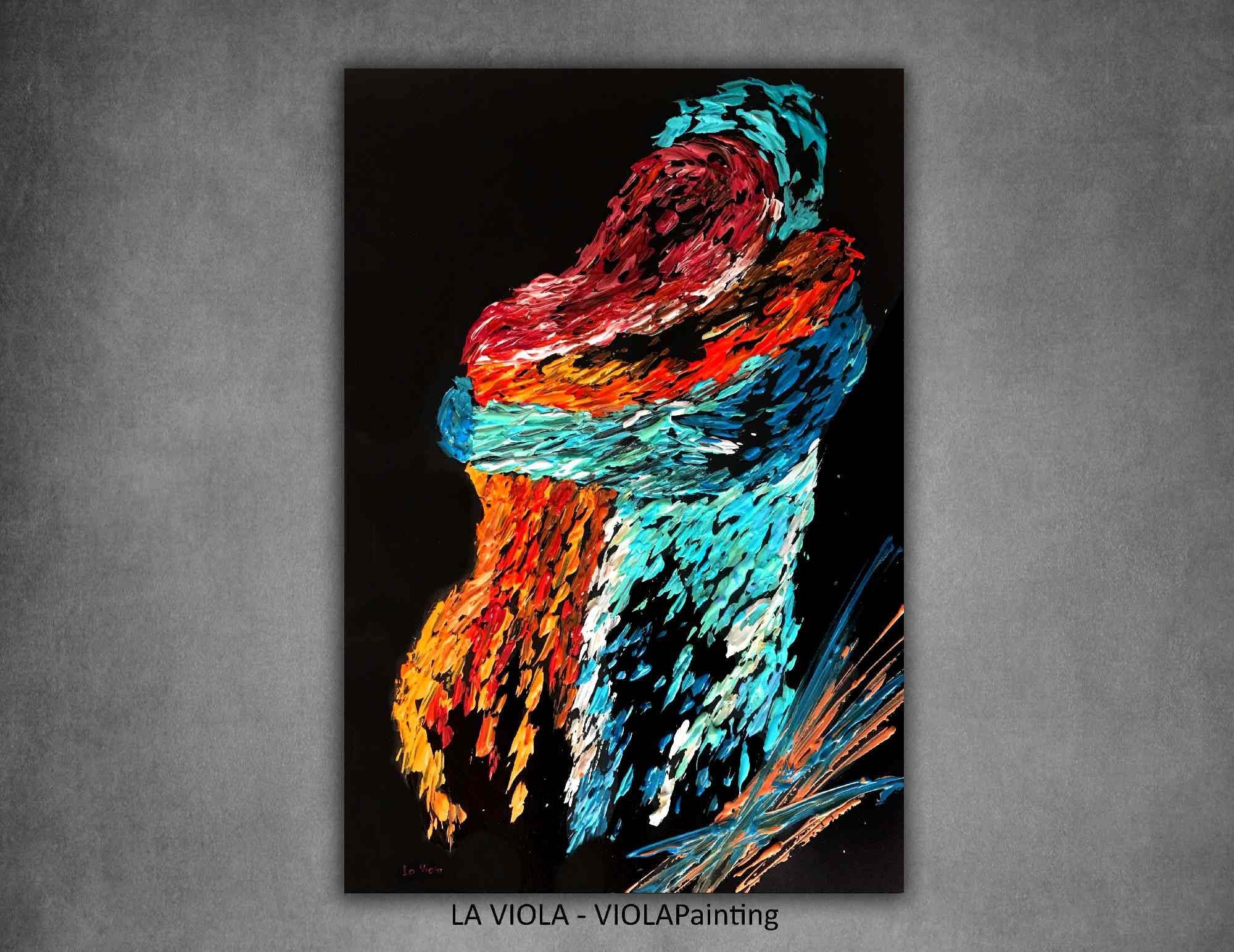 Couple Embrace Painting