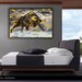 Bull Print Painting, Bull Bear Painting Wall Street Poster, Bull Bear ...
