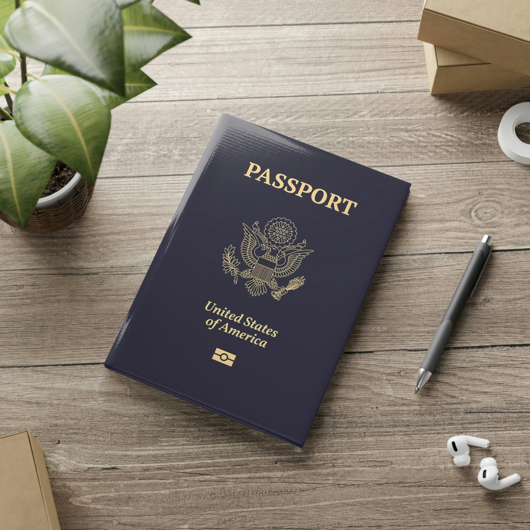 U.S. Passport Hardcover Notebook With Puffy Covers - Etsy