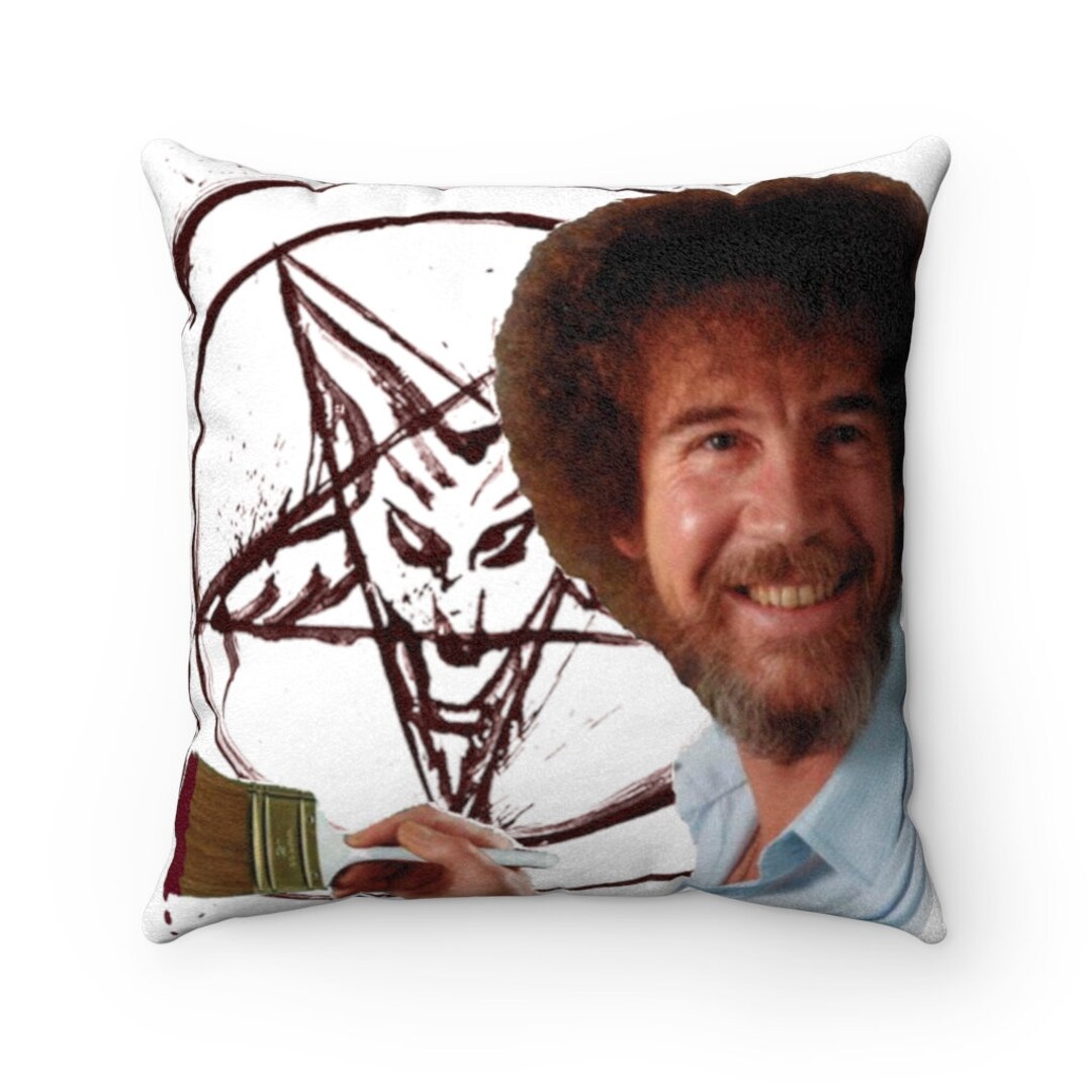 Bob Paints a Pentagram - Faux Suede Square Pillow - Etsy