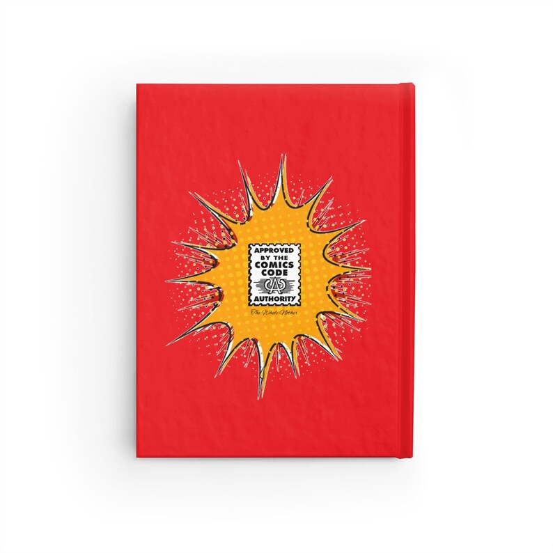 Comic Book Themed "bang Pow" Blank Hardcover Journal - Blank - Etsy