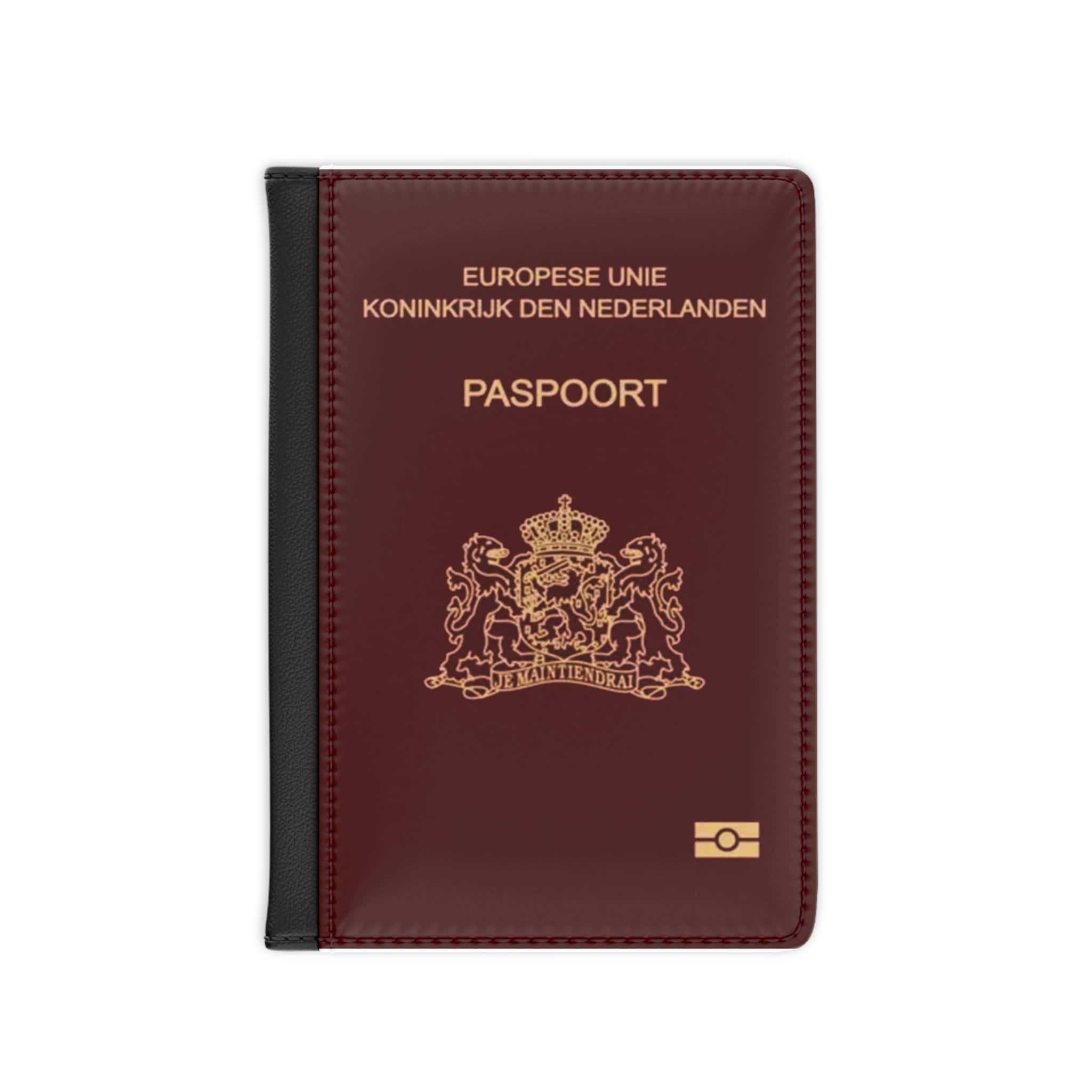 Passport Cover - Netherlands - Dutch RFID Faux Leather Protector Cover ...