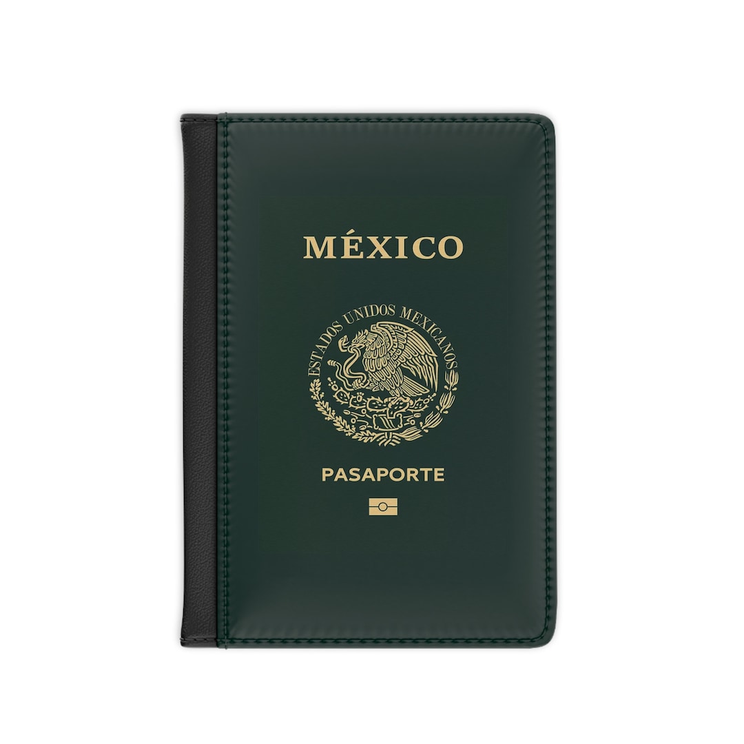 Passport Cover Mexico Mexican RFID Faux Leather Passport Protector ...