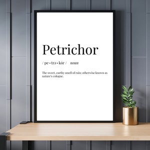 how to draw petrichor meaning