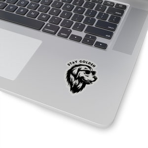 Stay Golden Sticker | Golden Retriever Sticker | Laptop Sticker | Water ...