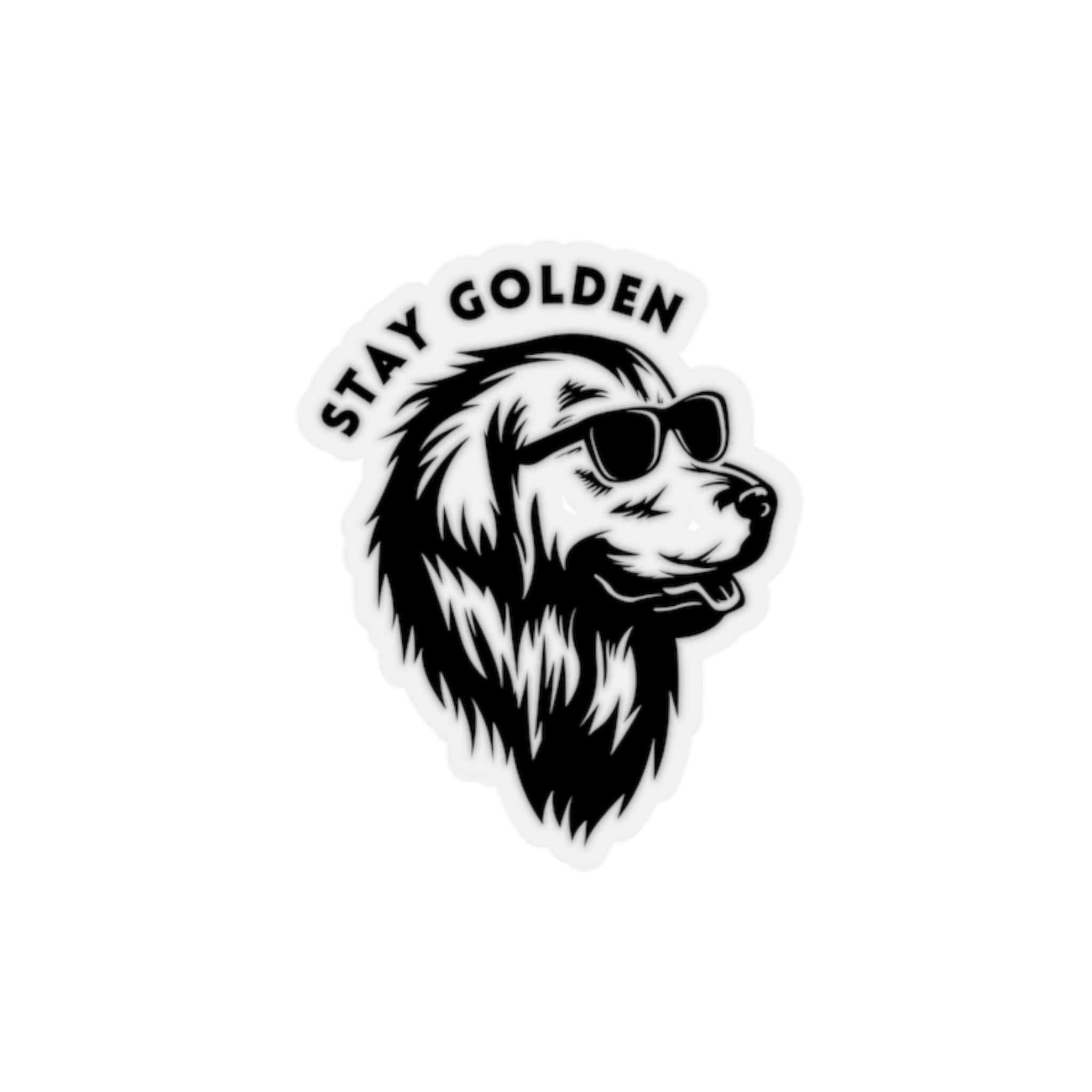 Stay Golden Sticker | Golden Retriever Sticker | Laptop Sticker | Water ...