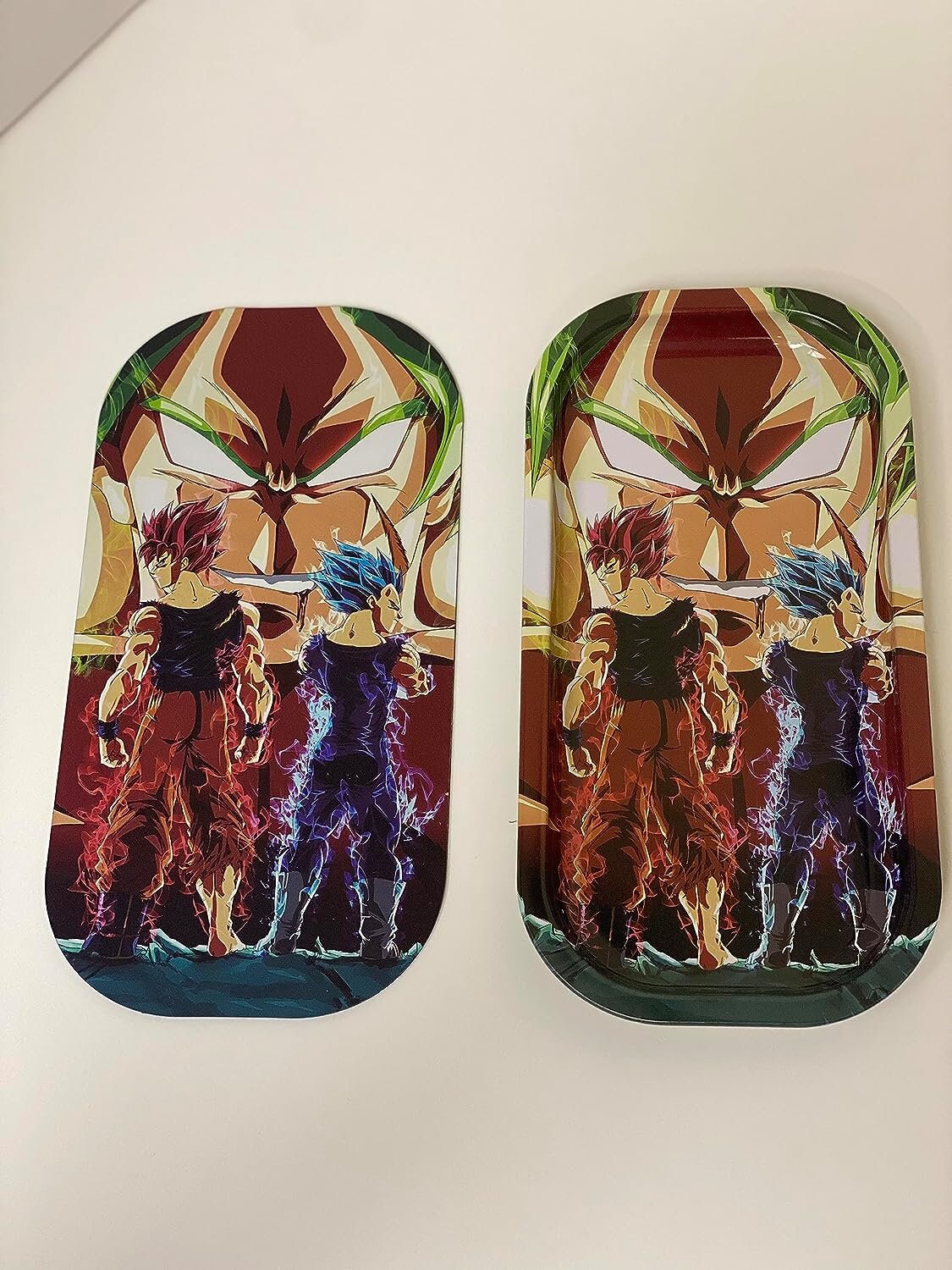 Premium Metal Rolling Tray 10x6 Inches With Magnetic Cover Anime Ninja ...