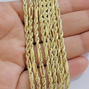 Real 10k Yellow Gold Milano Rope Chain Necklace 18"-24"inches 3mm 10kt ...