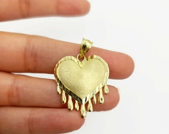Heart Dripping Pendant - Etsy