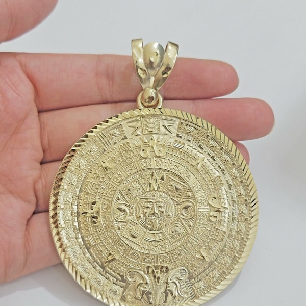 Gold Aztec Pendant - Etsy