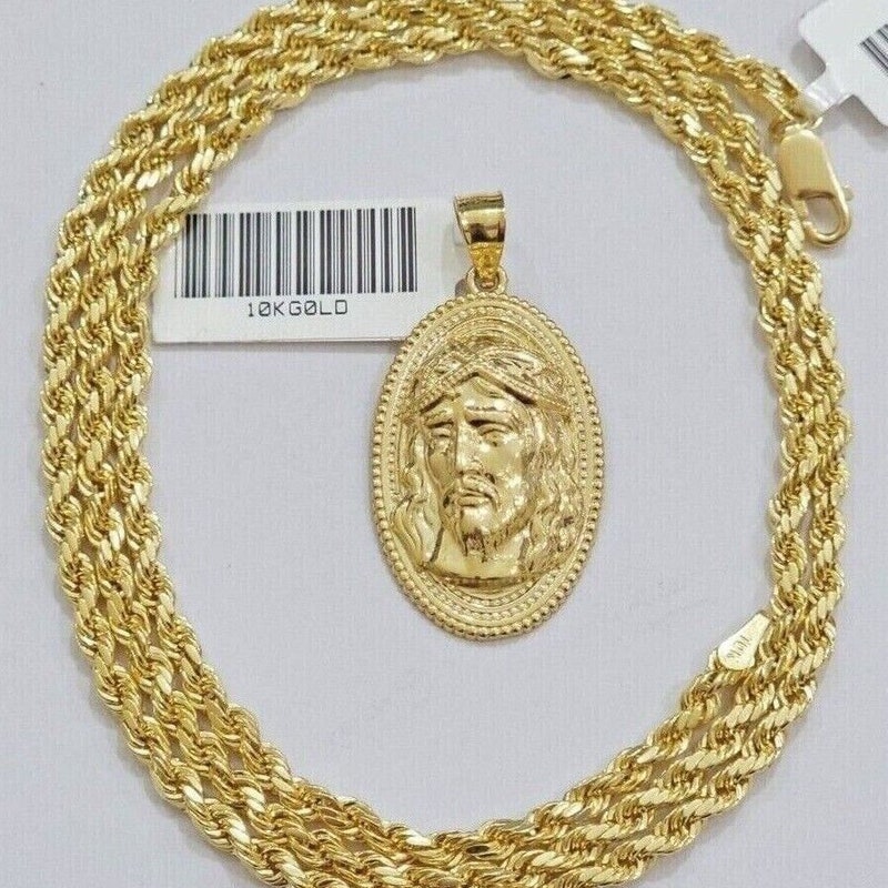Gold Jesus Chain - Etsy