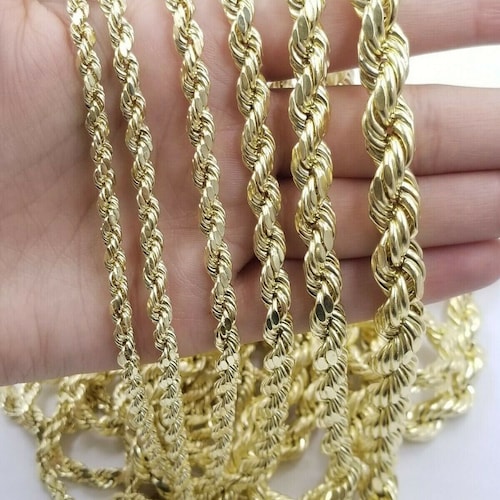 10k Gold Necklace Byzantine Box Chain 6mm 18 30 Real - Etsy