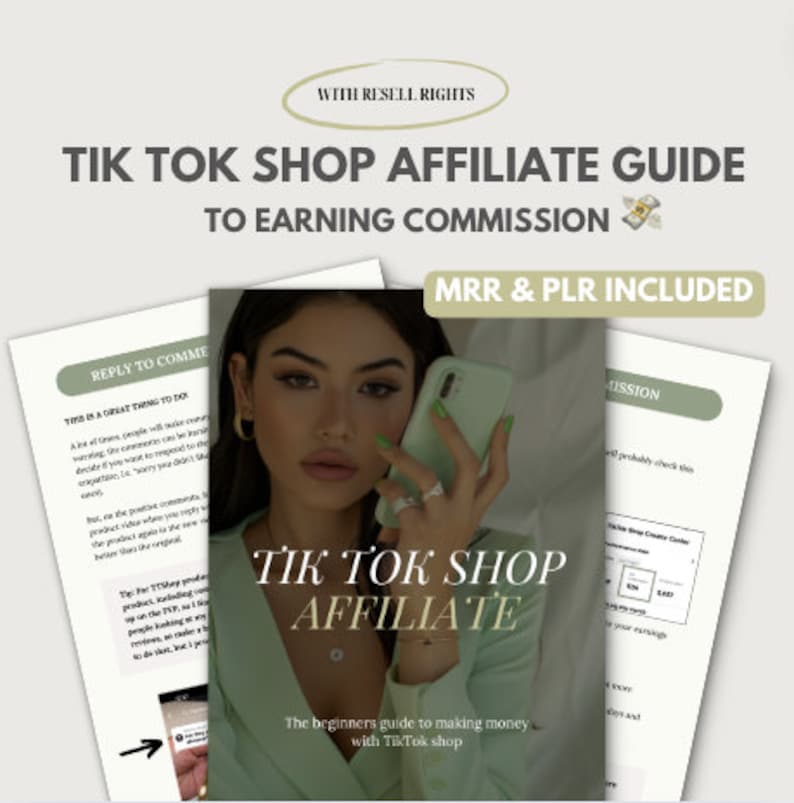 Tiktok Shop Affiliate Guide | Digital Marketing | PLR Template | MRR/PLR | 100% Profit Master ...
