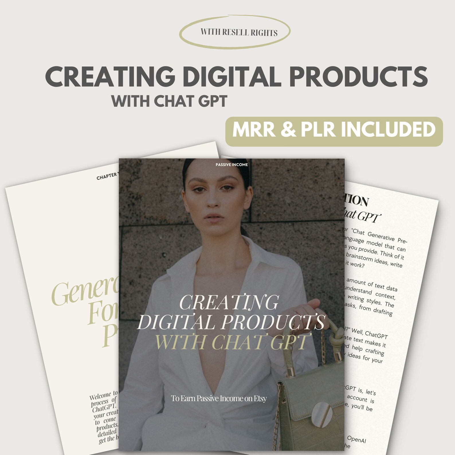 Create Digital Products With Chat GPT Ebook , Mrr, Plr , Editable in ...