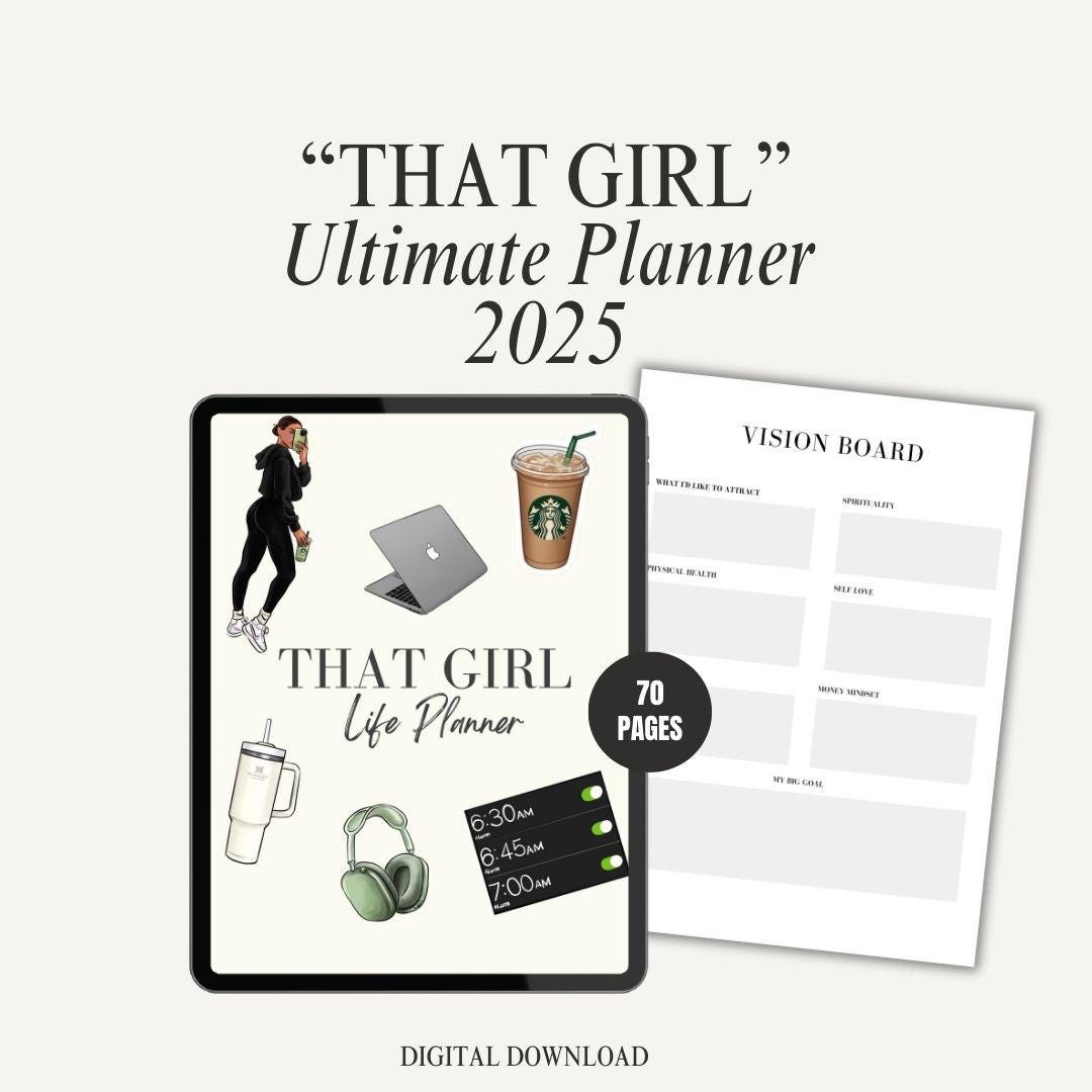 Ultimate That Girl Life Planner 2025 | Digital Planner | 70 Pages ...