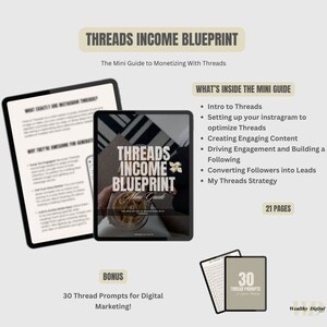 Threads Income Blueprint Mini Guide to Making Money With Threads ...