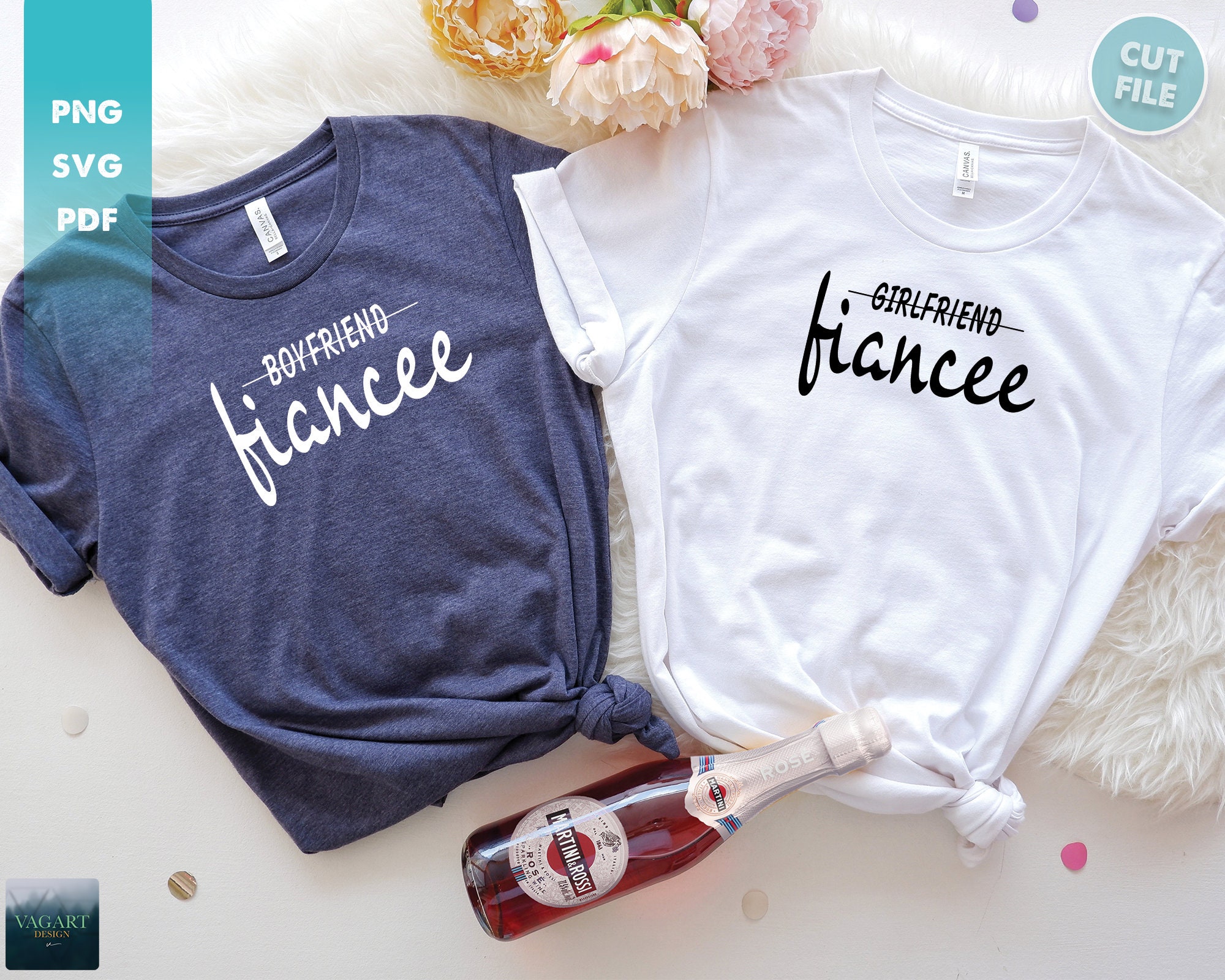 Fiancee SVG-PNG Cut File, Couple Png, Girlfriend Boyfriend Cut Files ...