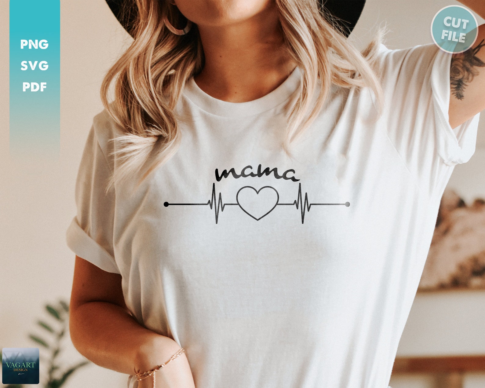 Mama Heart Beat Svg Mother Svg Png Pdf Mothers Day Svg - Etsy