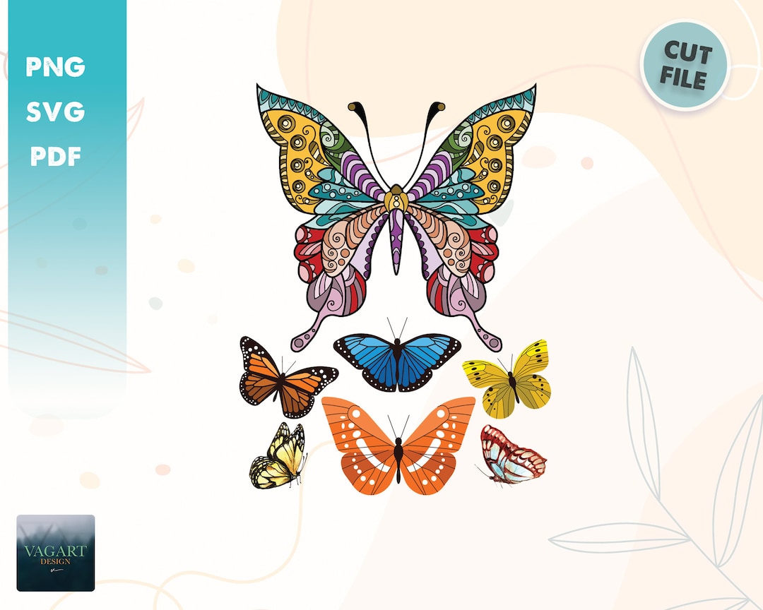 Butterfly Png Sublimation Fİle, Butterflies Design, Butterfly Png, Svg ...