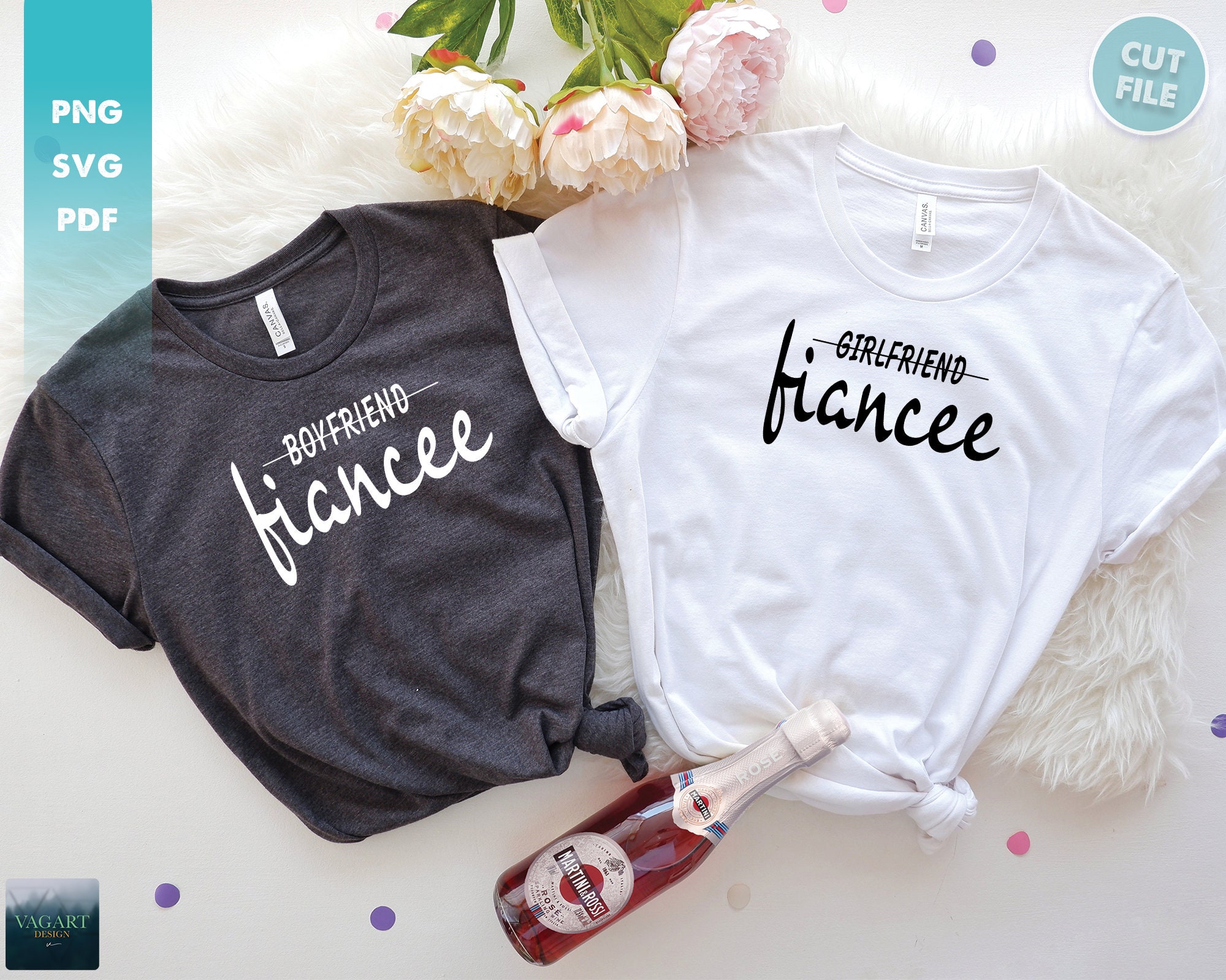 Fiancee SVG-PNG Cut File, Couple Png, Girlfriend Boyfriend Cut Files ...