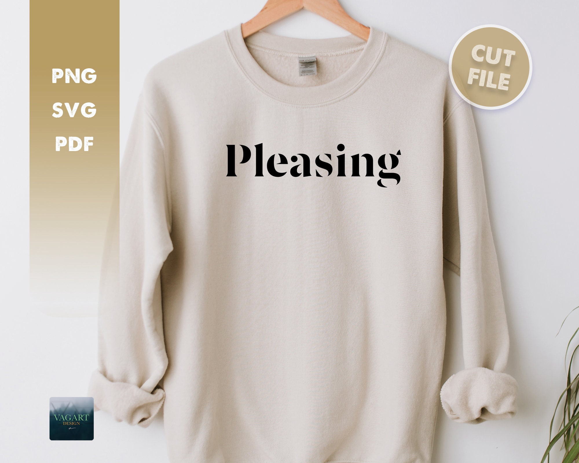 Pleasing SVG PNG PDF Bundle in Black and White, Pleasing Embroidery ...