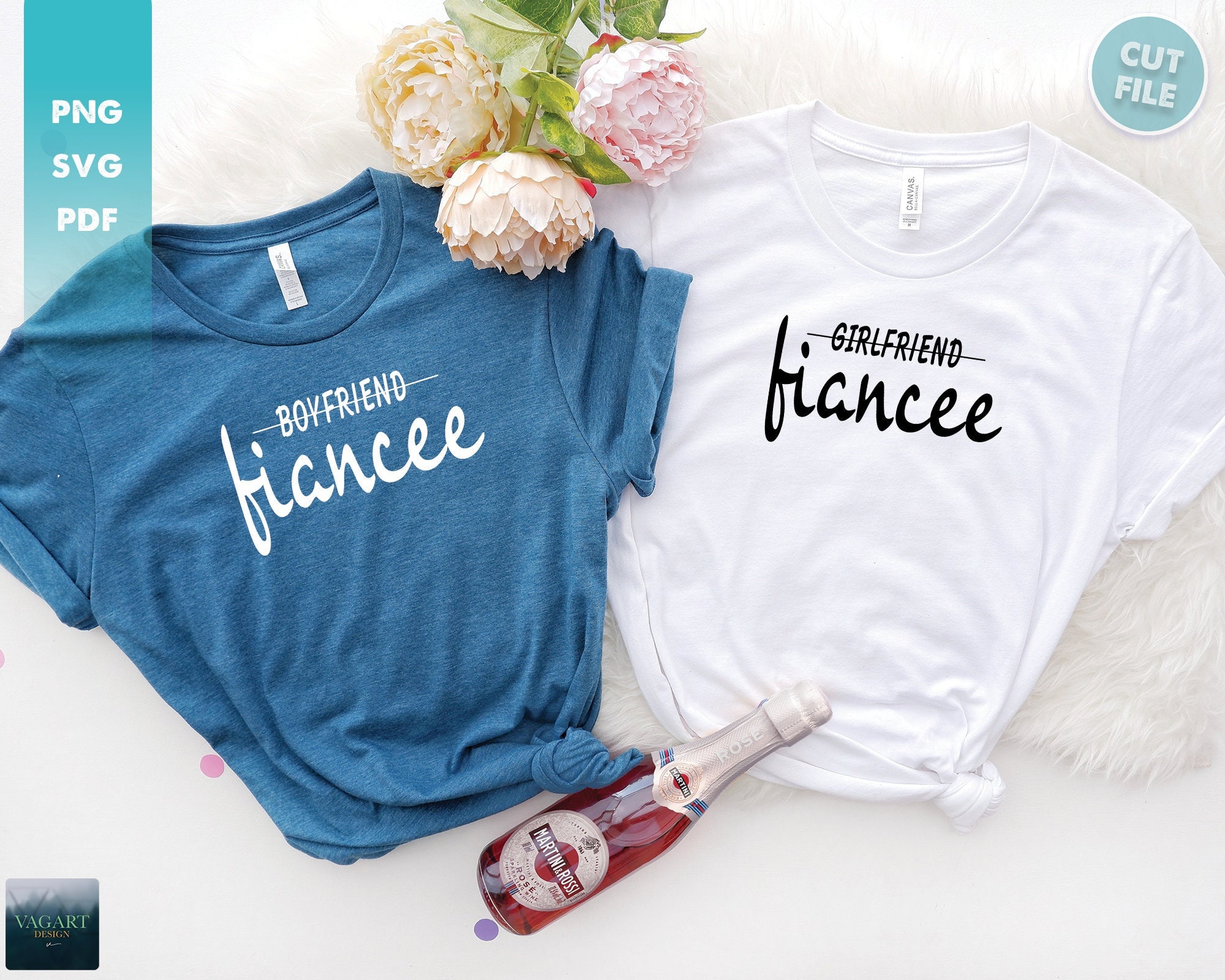 Fiancee SVG-PNG Cut File, Couple Png, Girlfriend Boyfriend Cut Files ...