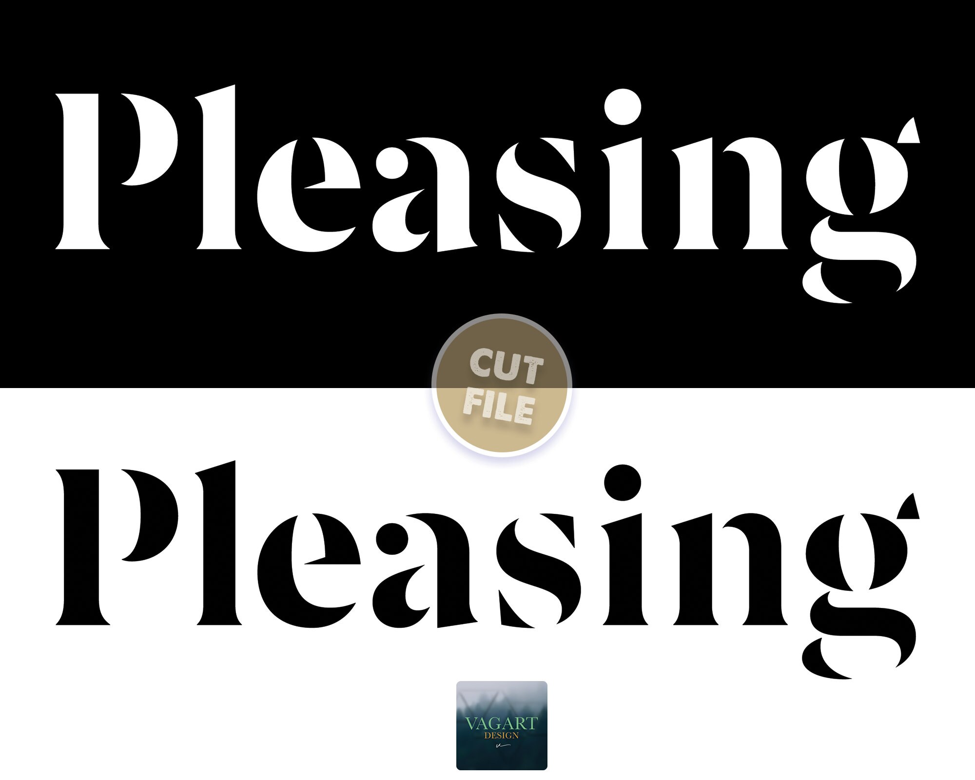 Pleasing SVG PNG PDF Bundle in Black and White, Pleasing Embroidery ...