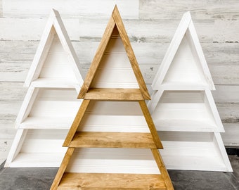 Wooden Christmas Tree Shelf - Etsy