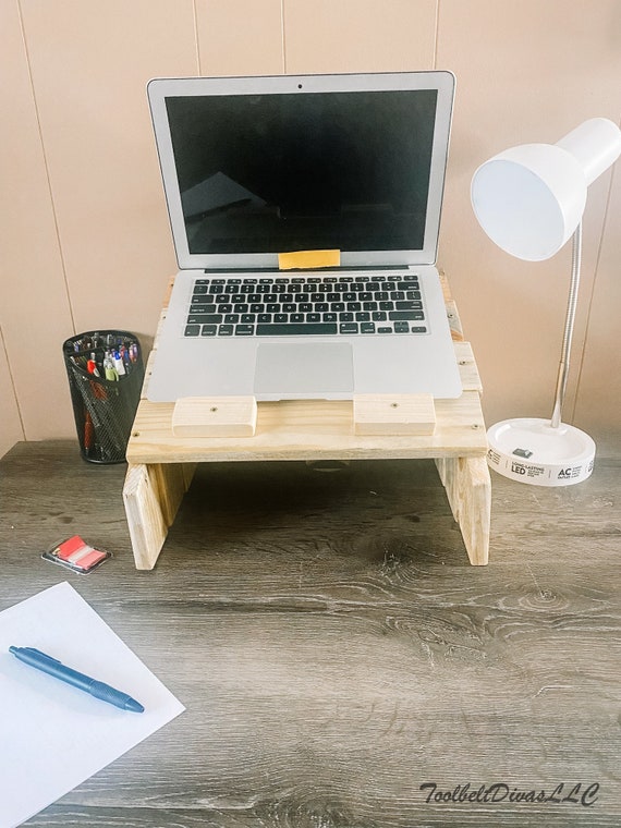 Wooden Laptop Stand Laptop Stand for Bed Computer Holder | Etsy