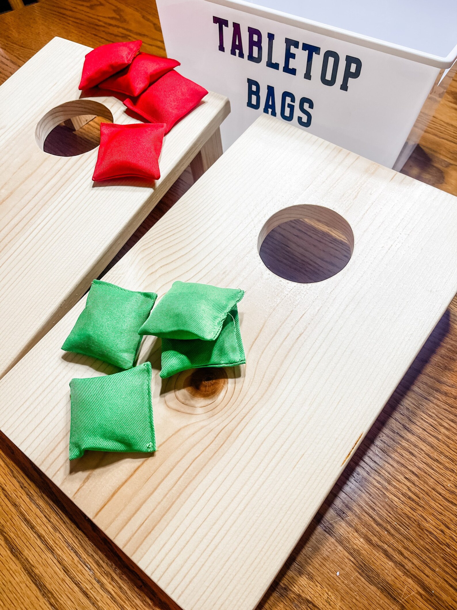 Tabletop Cornhole Set With Bag / Wedding Games / Family Games / Indoor ...