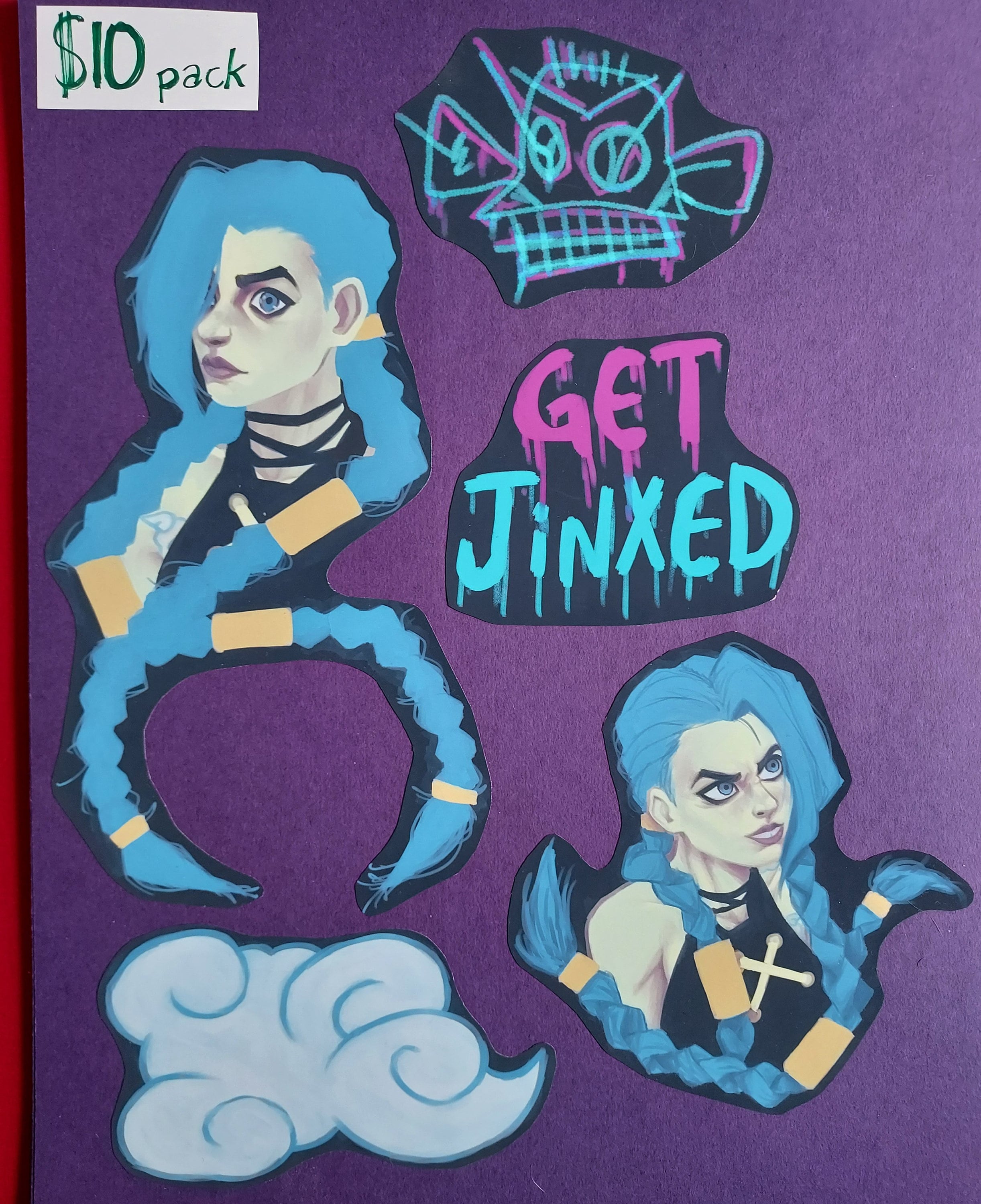 Jinx Arcane Sticker Pack - Etsy