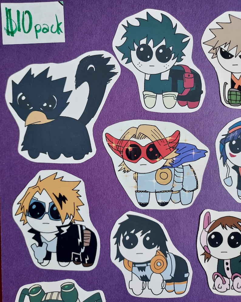BNHA MHA TBH Autism Creature Sticker Pack - Etsy