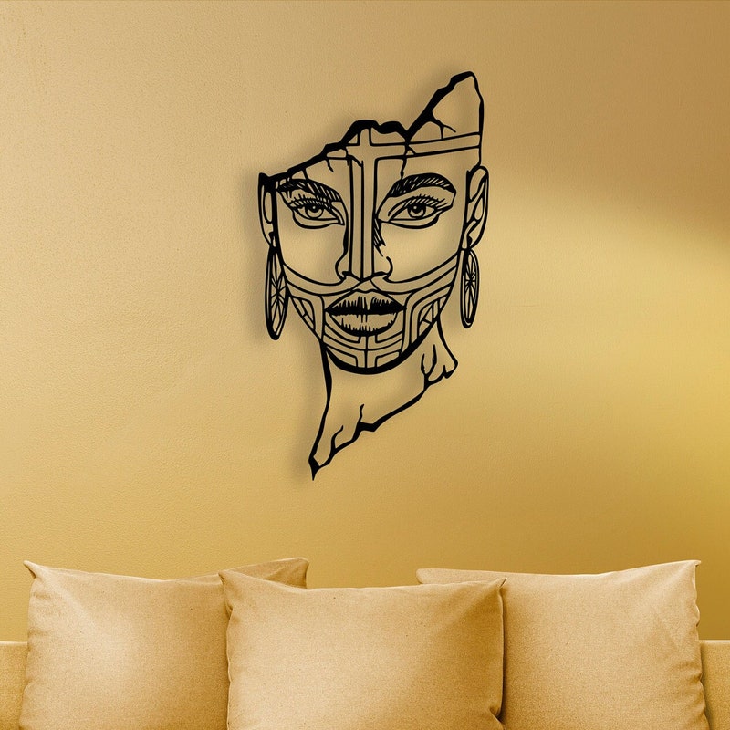 Wall Wire Art African Women Etsy