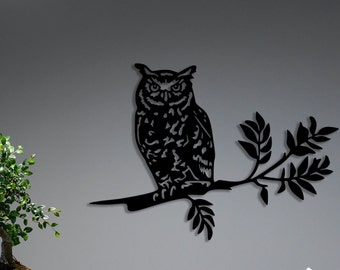 Metal Owl Wall Art - Etsy
