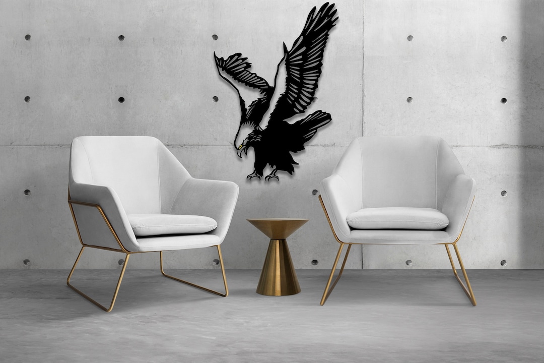 Metal Eagle Wall Art, American Eagle Wall Decor, Wildlife Wall Art ...