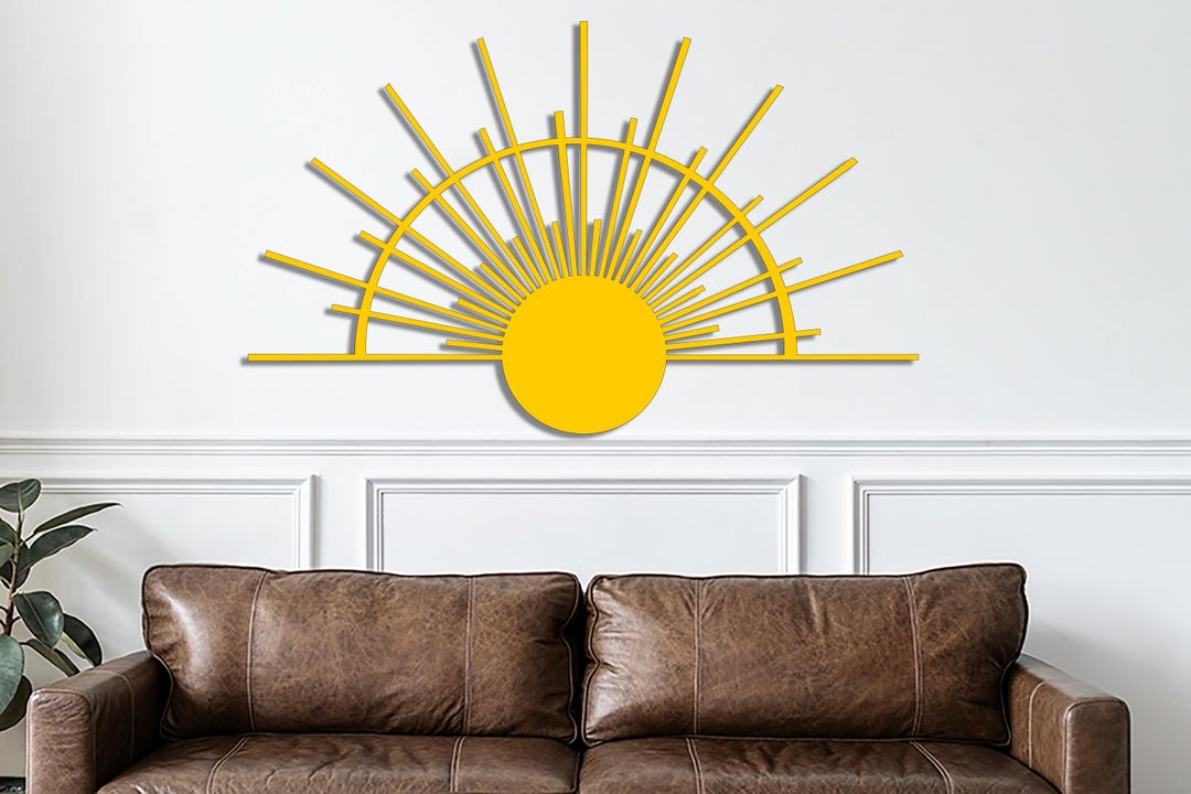 Sun Metal Wall Decor, Sun, Sun Art, Sun Decor, Sunrise, Sunrise Art ...