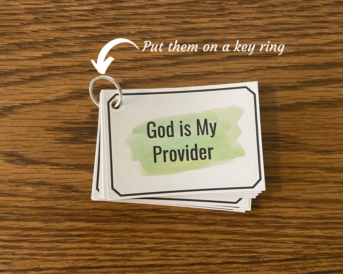 Printable Scripture Cards for Financial Breakthrough & Bible Verse ...